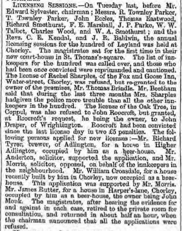 Chorley's Inns and Taverns: Adlington - Cardwell Arms