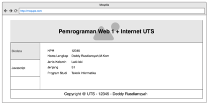 UTS Pemrograman Web 1 + Internet FILKOM UNBAJA