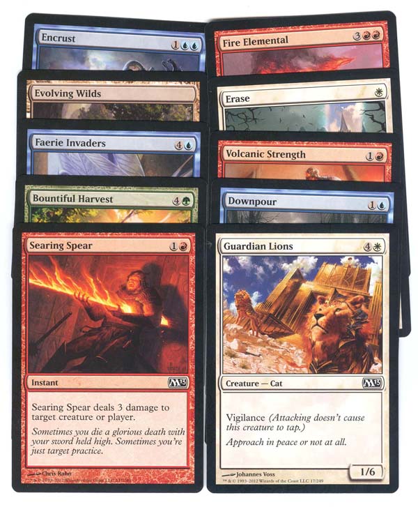 Magic the Gathering Adventures: M13 fat pack: all the cards