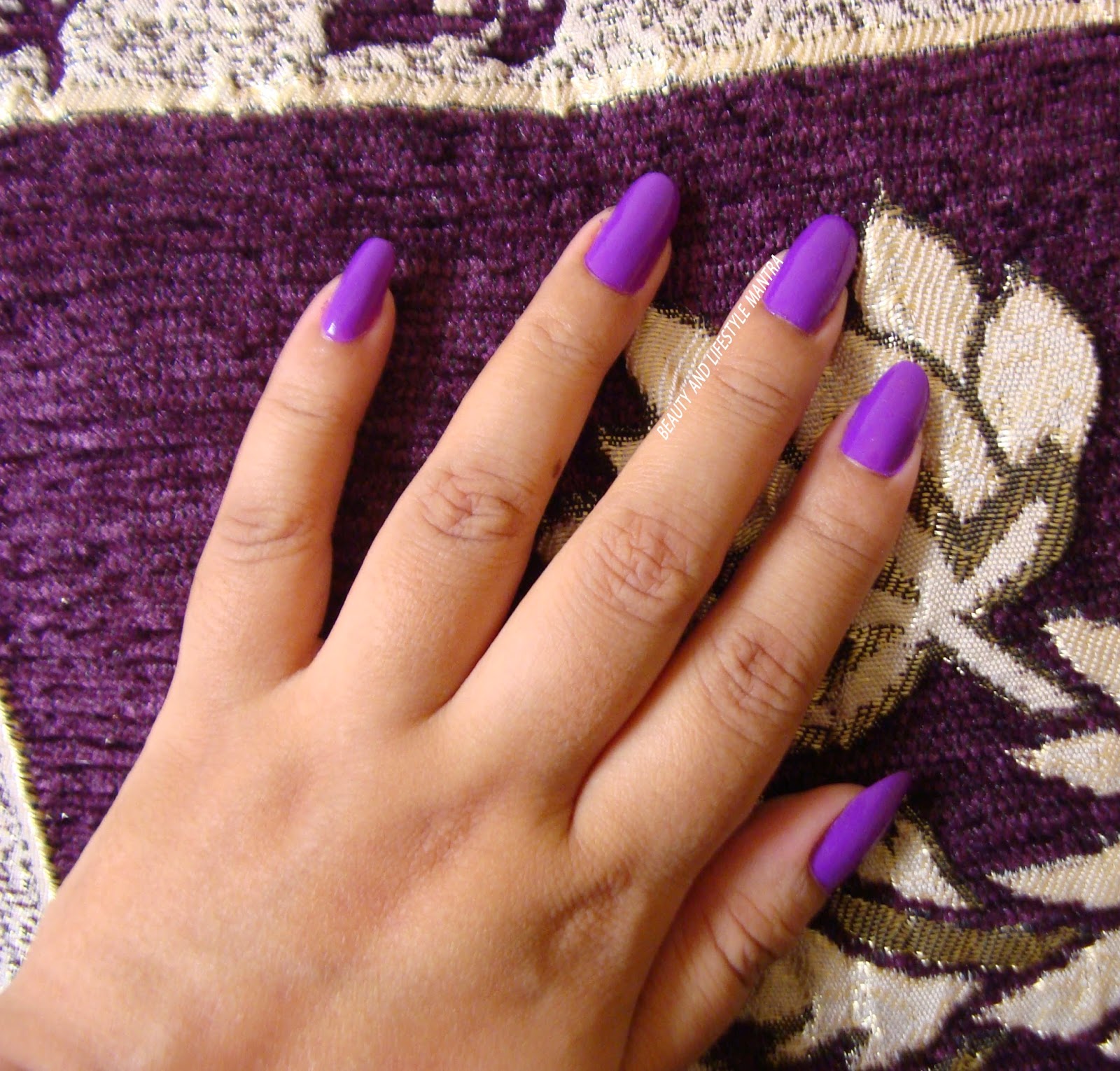 Violet nail - Beauty and Lifestyle Mantra / Indian Beauty and Lifestyle ...