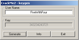 5w4: Cracking fundamentals based on the example of CrackMe2 by massh^CookieCrK (W32Dasm version)