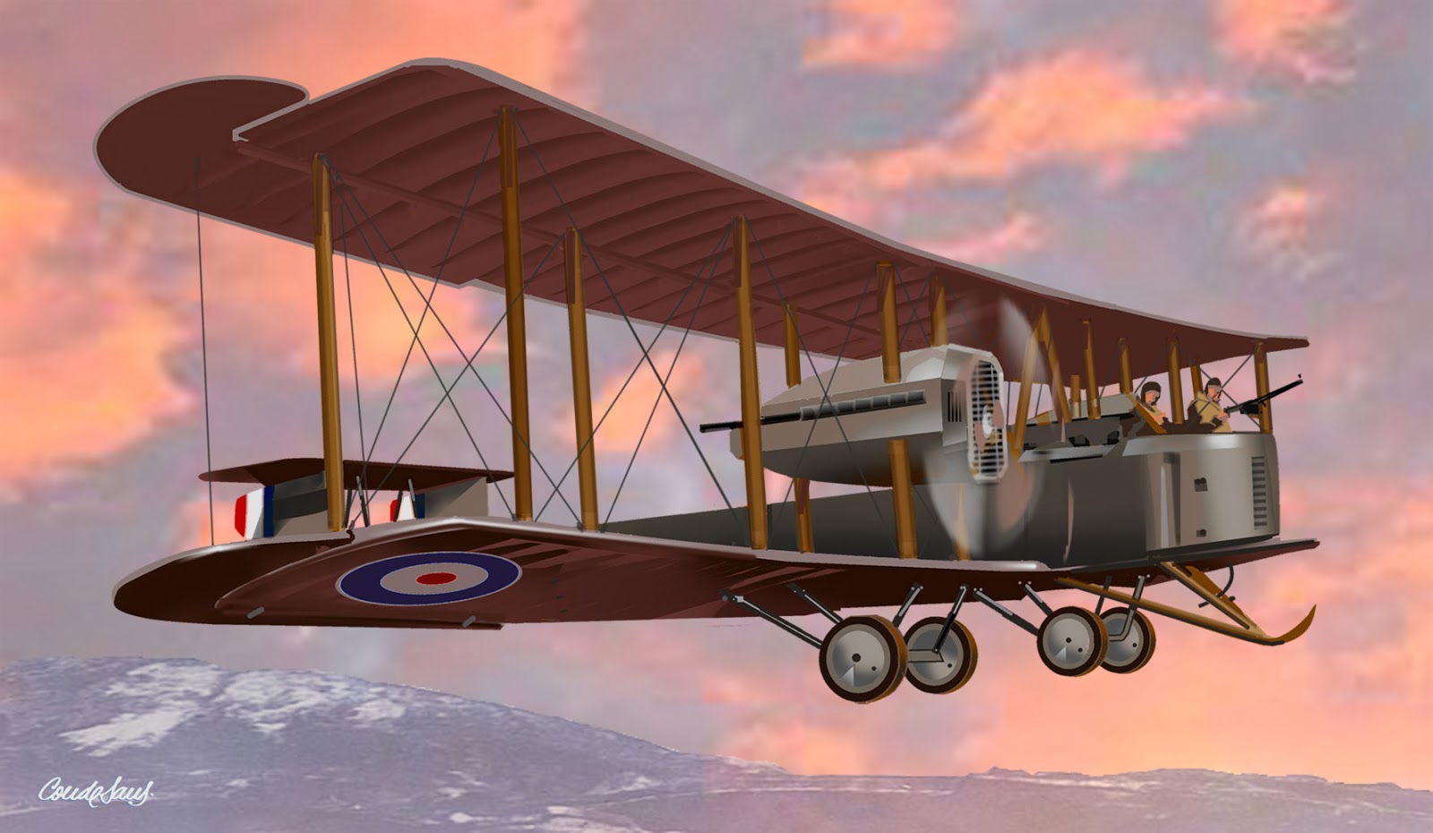 cromos m. conde: BOMBARDERO VICKERS VIMY