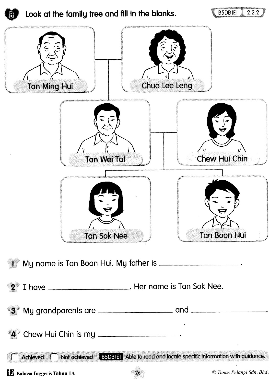 KSSR English Year 1: Exercise