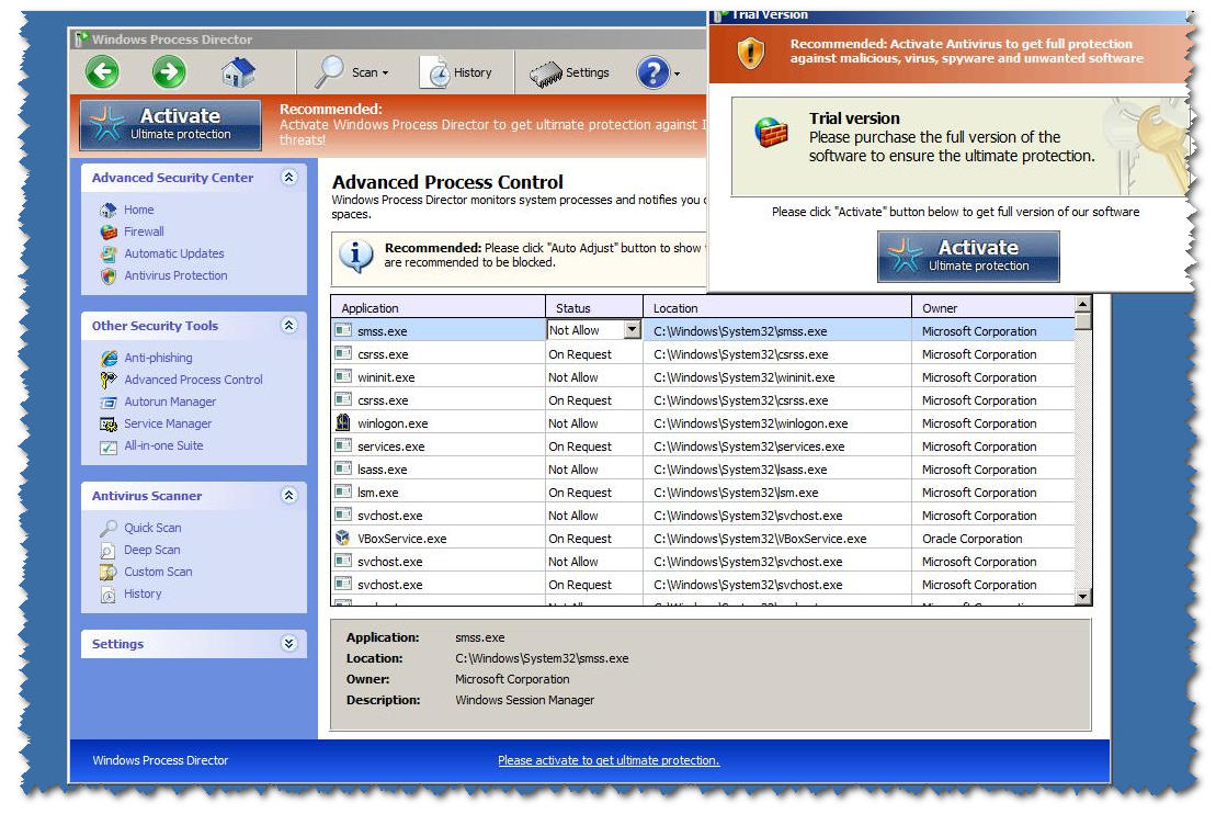 Edgar's Internet Tools: Distribuzione di fake software antivirus. Il ...