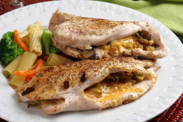 "Simplemente Mujer": Pechugas de pollo rellenas