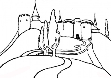 universul copiilor: Imagini de colorat castel