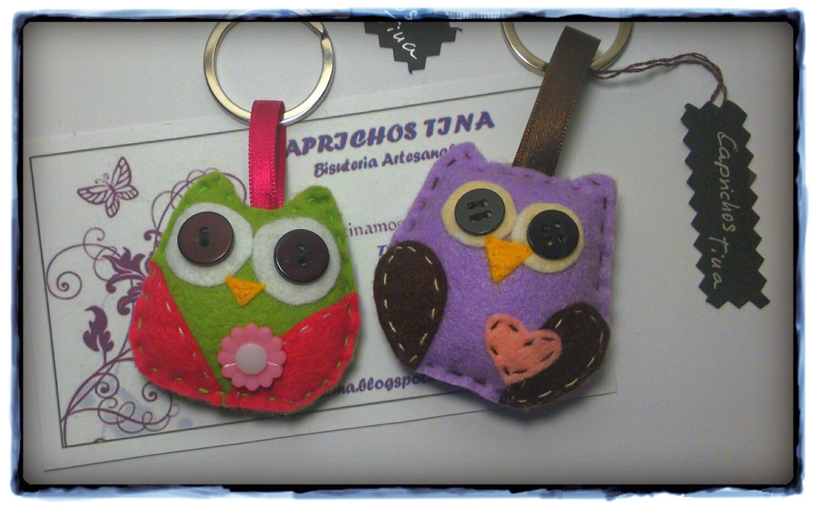 CAPRICHOS TINA: LLAVEROS DE FIELTRO