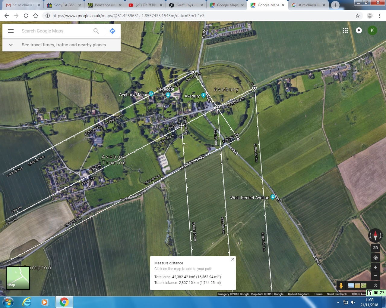 Ancient Whispers Penwith: The St. Michael Triangle & the Mont St ...