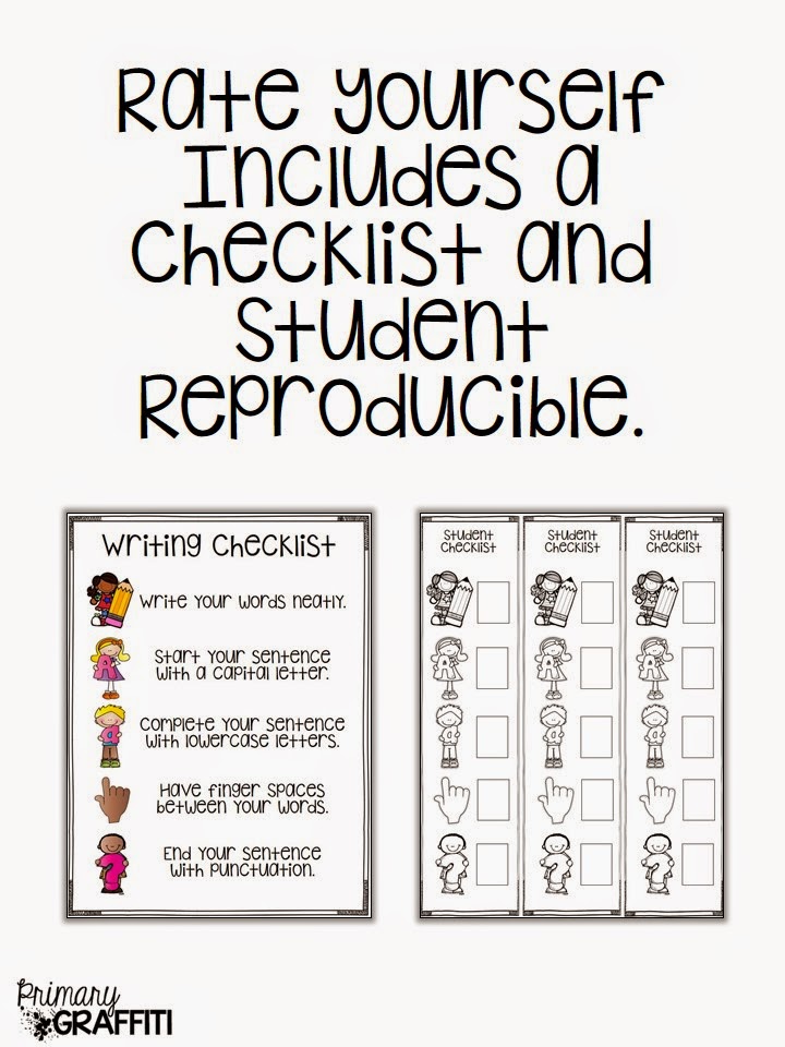Primary Graffiti: Rate Your Writing {Year-Round Visual Rubric}