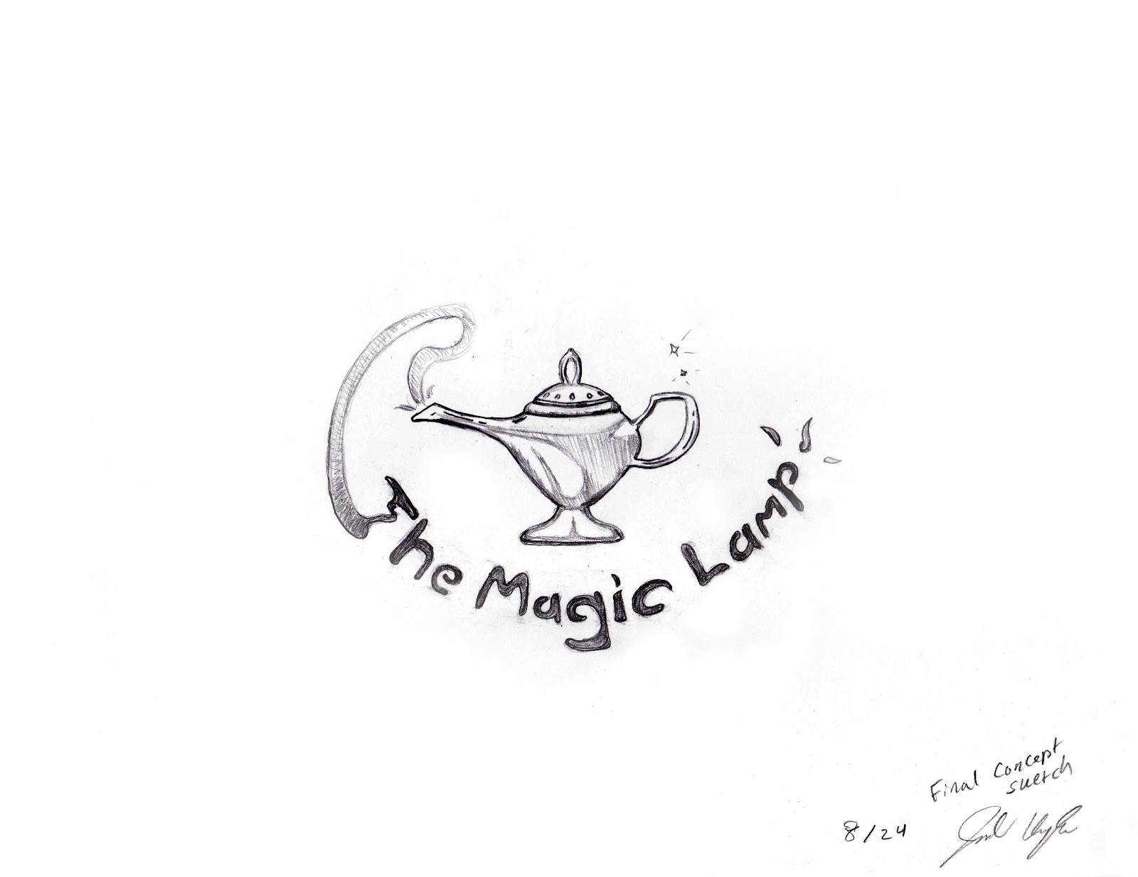 Jonathan Kaplan: The Magic Lamp: Concept Sheet, Drawing, 3D Model ...