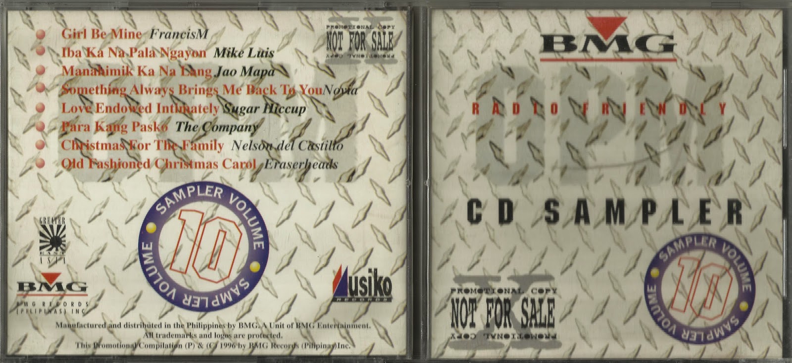 eraserheads collector: sampler - BMG radio friendly opm sampler '96 vol ...