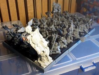 For Glorious Death !: Dwarf warrior unit with BSB Thane assembled