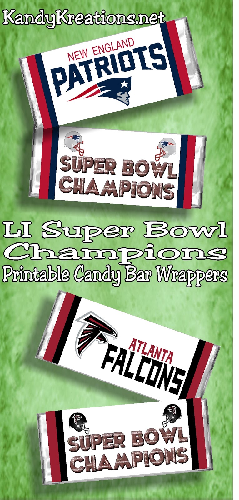 DIY Party Mom: Super Bowl Printable Candy Bar Wrappers