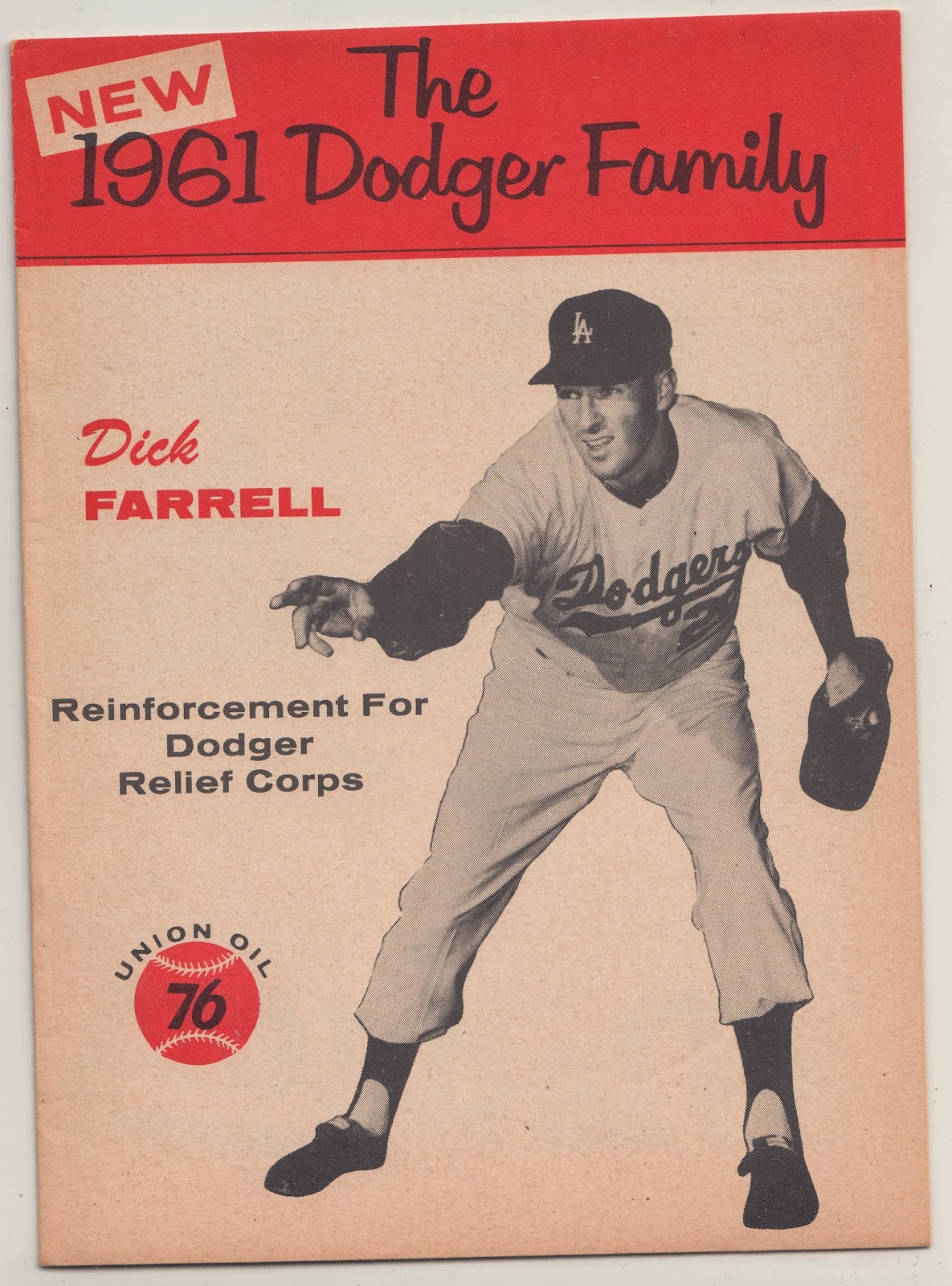 Dodgers Blue Heaven: The Dick "Turk" Farrell 1961 Union Oil Dodger ...