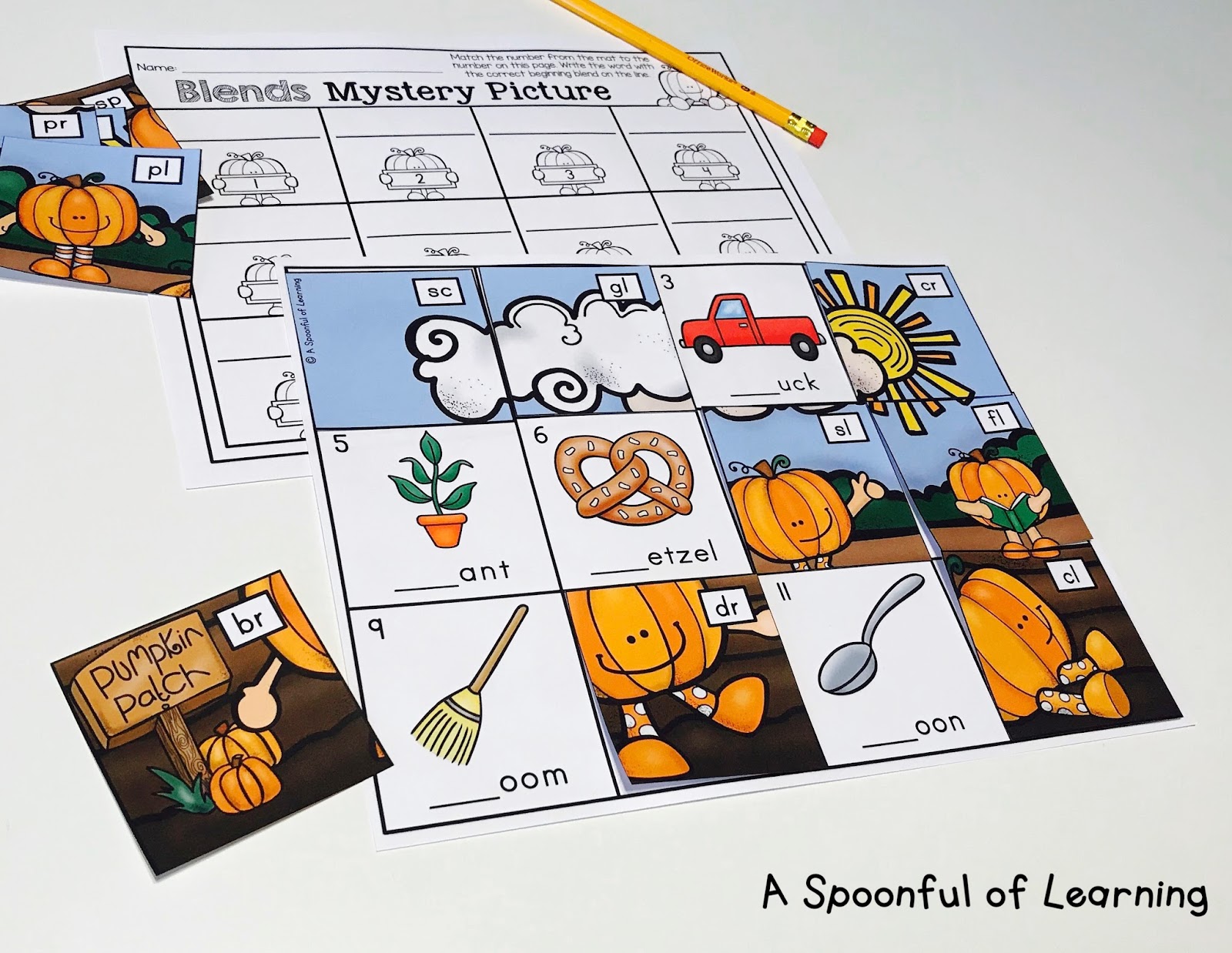 October Centers - First Grade - A Spoonful of Learning