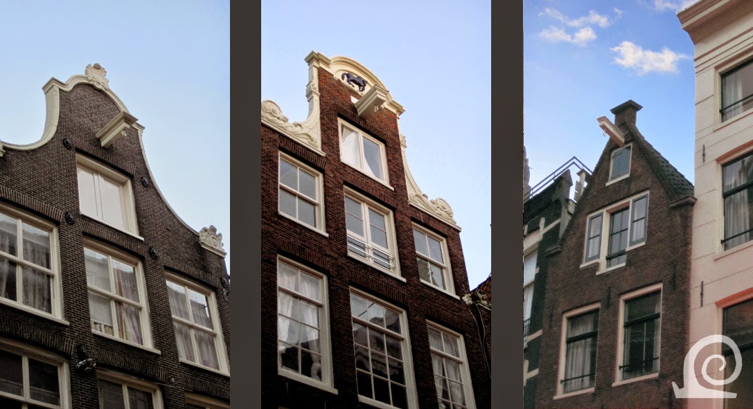 Snail in the City: Dutch gables: examples from Amsterdam
