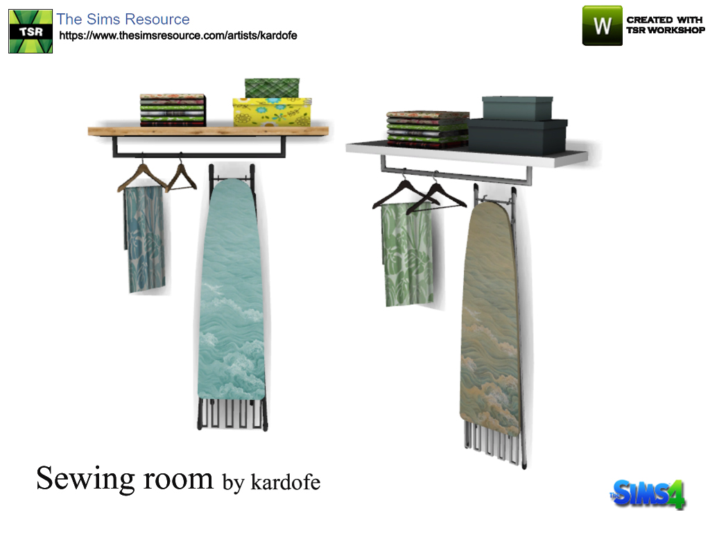 kardofe Creaciones Sims: SEWING ROOM