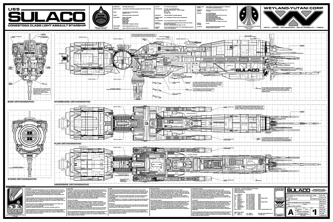 Guia de naves estelares: USS Sulaco, 1a parte