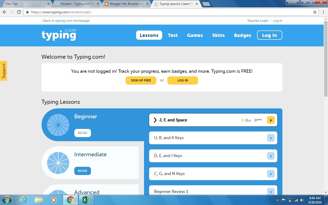Ms. Brooke's Lab: Let's Type!