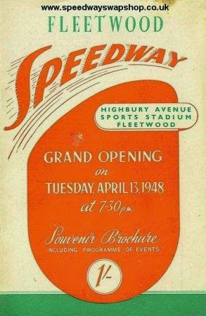 Speedway Archive: 1948 Fleetwood Flyers