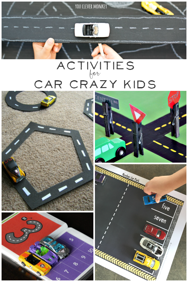 ACTIVITIES FOR CAR CRAZY KIDS | you clever monkey