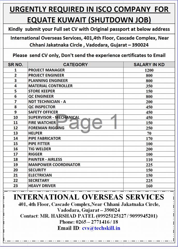 International Overseas Services, one of the leading Gulf Job ...