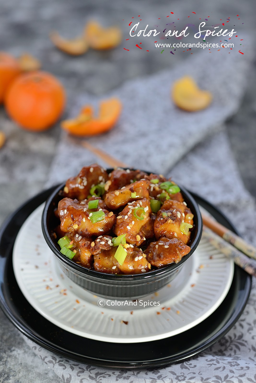 Color and Spices: Orange Chicken