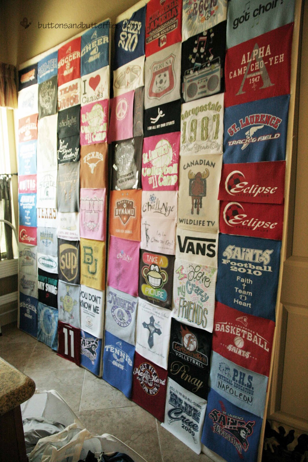 Buttons and Butterflies: The Perfect Portable Design Wall