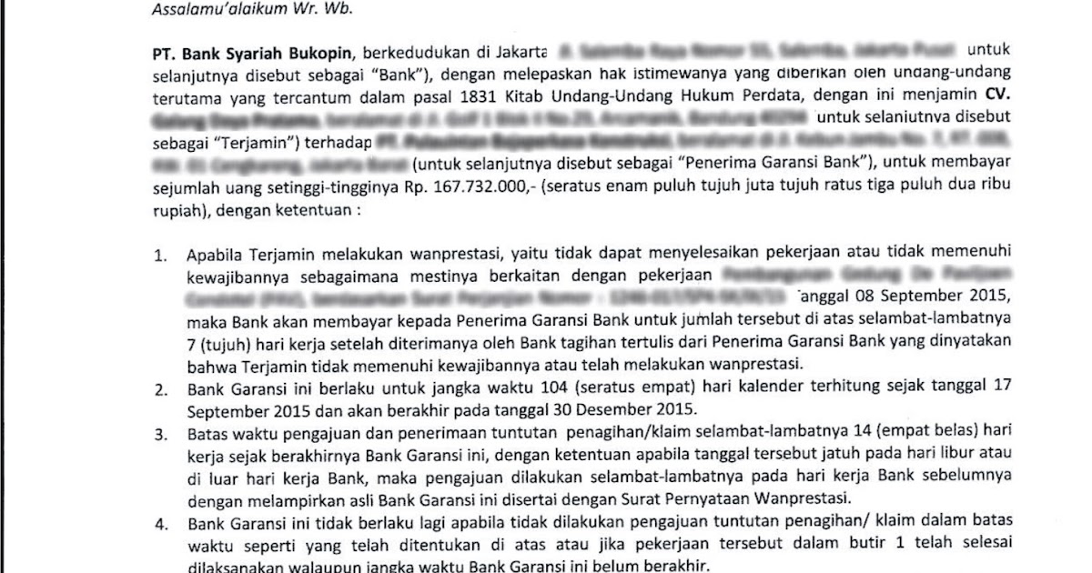 76 INFO CONTOH PERJANJIAN GARANSI - TEMPLATE