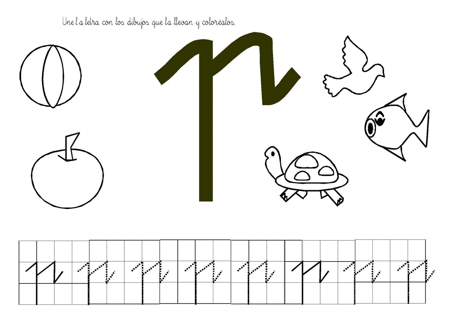 Recursos para Educación de Adultos: Caligrafía letra P