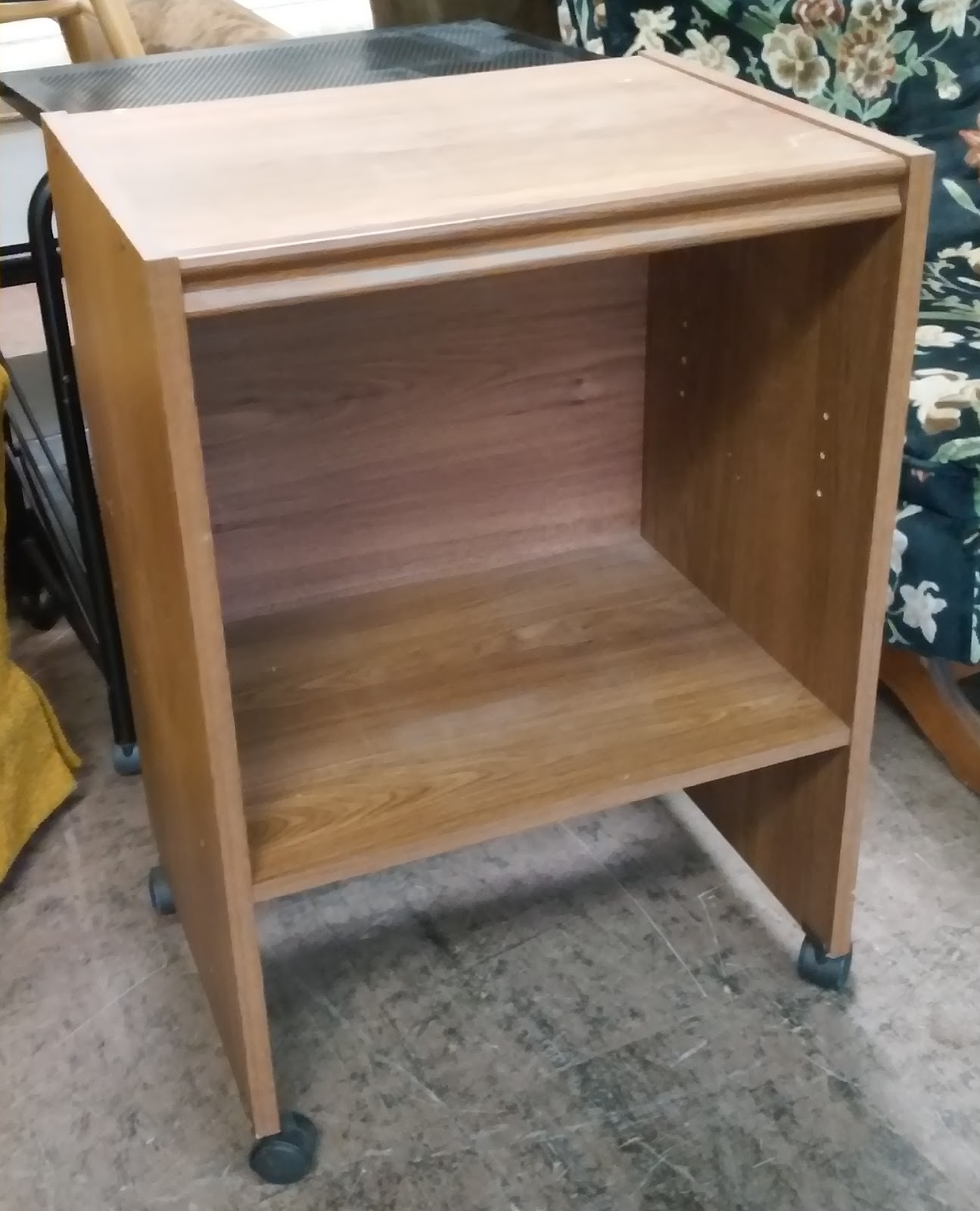 UHURU FURNITURE & COLLECTIBLES: SOLD **REDUCED** Walnut Printer Stand ...