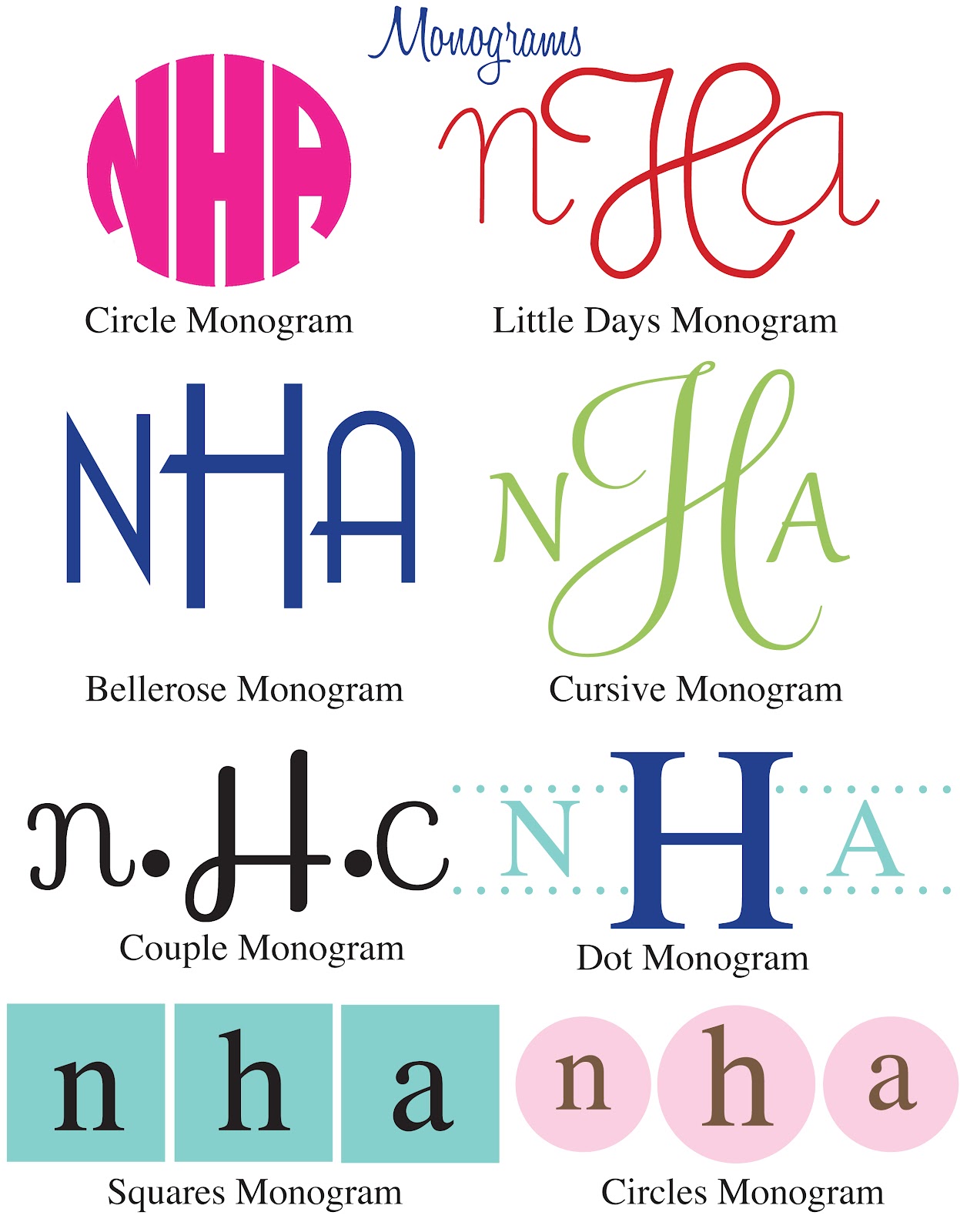 Delightful Designs: Monogram Madness