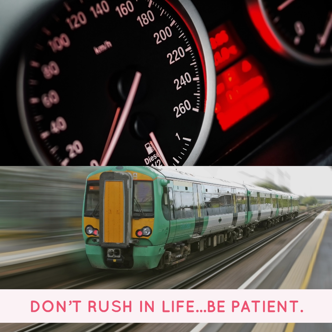 No rush...
