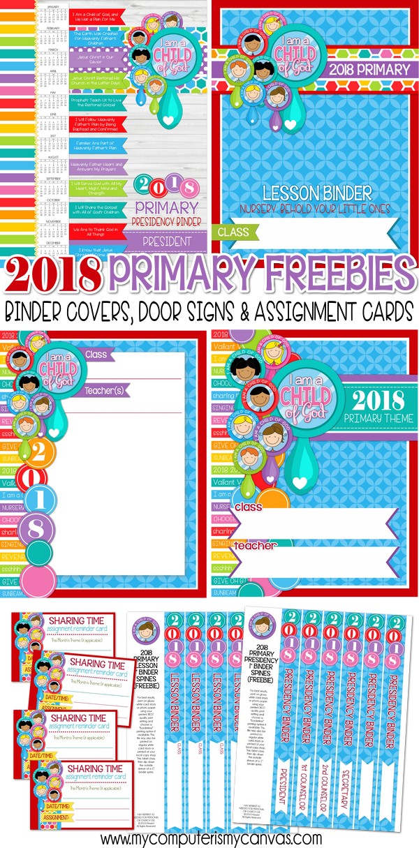 2018 FREE Primary Printables! :) - My Computer is My Canvas