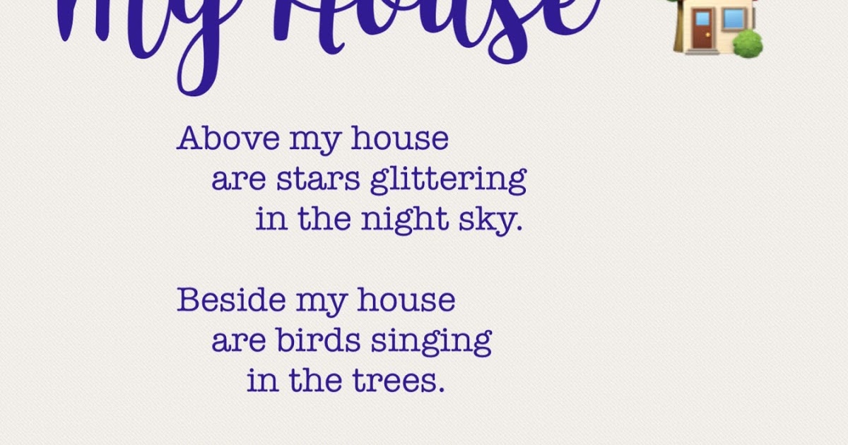 Our Blog: My House Poems by Room 13