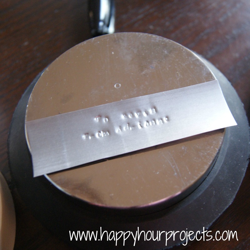 Hand-Stamped Gifts Tags with ImpressArt Metal Stamps - Happy Hour Projects