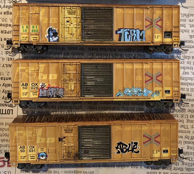 railnerd: Weathering N Scale Cars