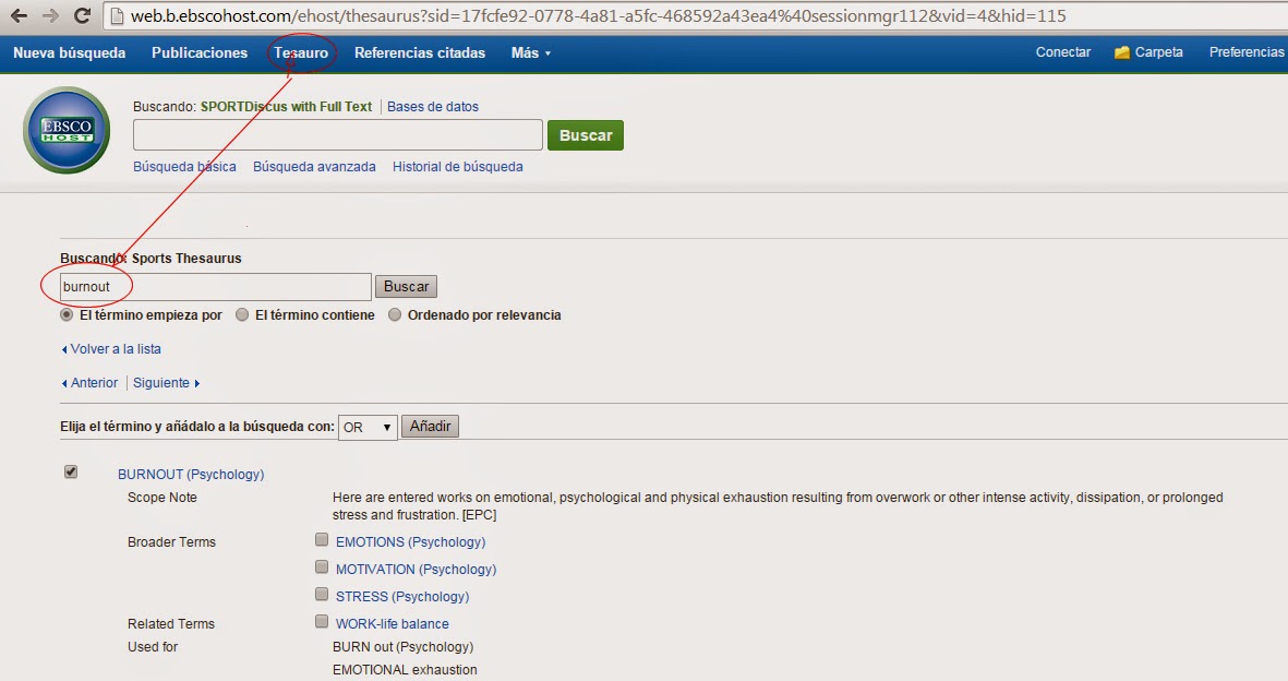 SPORTDiscus, paso a paso 4. Herramientas de búsqueda ~ CanalBiblos ...