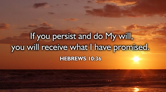 IMMANUEL GOD WITH US: If you persist and do My will, you will receive ...
