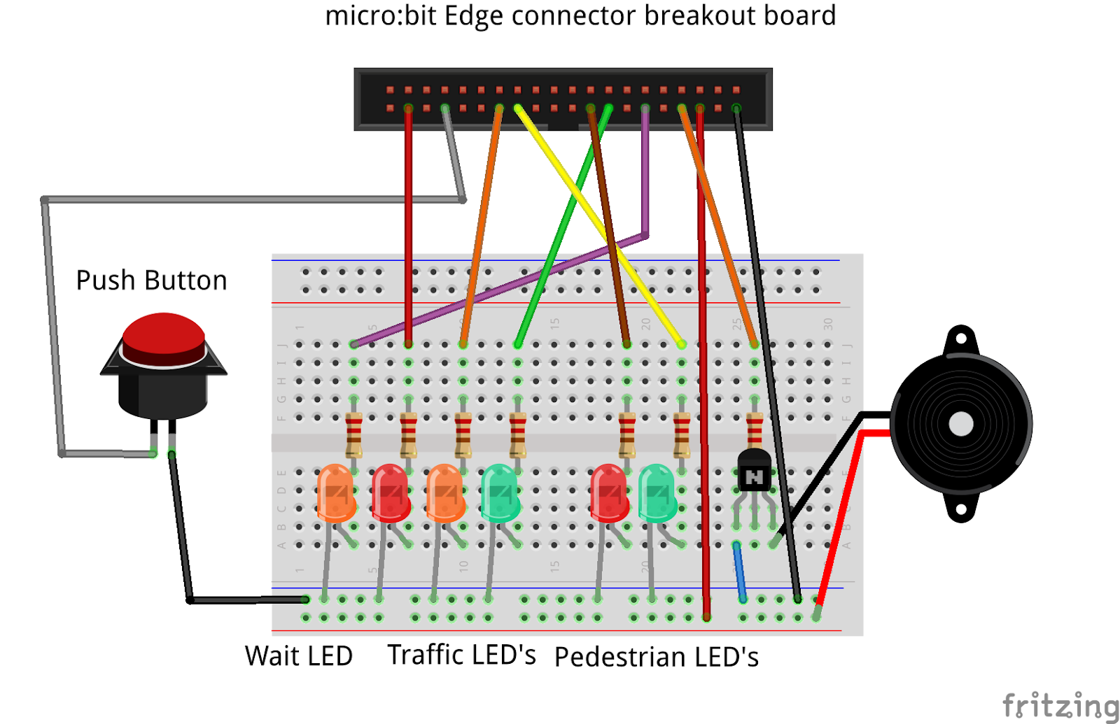 Mr Tom's World: BBC micro:bit Pedestrian Crossing