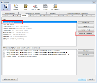 How to add custom font in ireport
