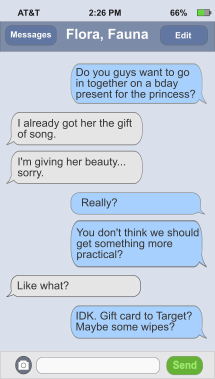 Unremarkable Files: 7 Text Message Exchanges between Disney Characters