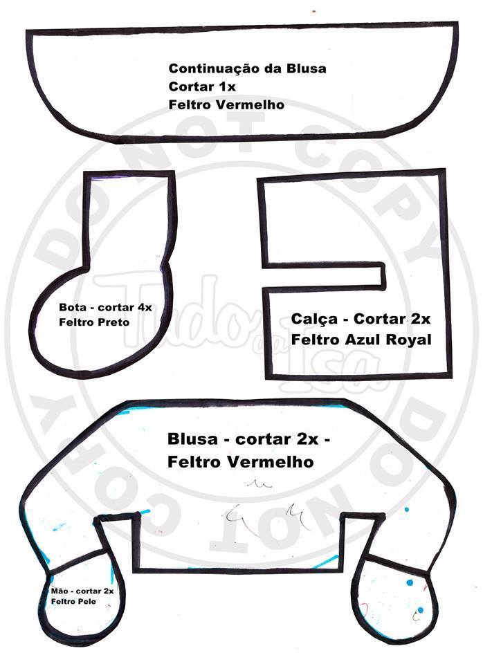 Eu Amo Artesanato: Boneco Soldado com molde