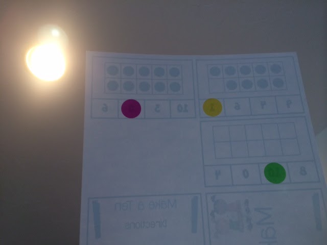 Second Grade Shoppe: Make a Ten / Ten Frame Clip Cards