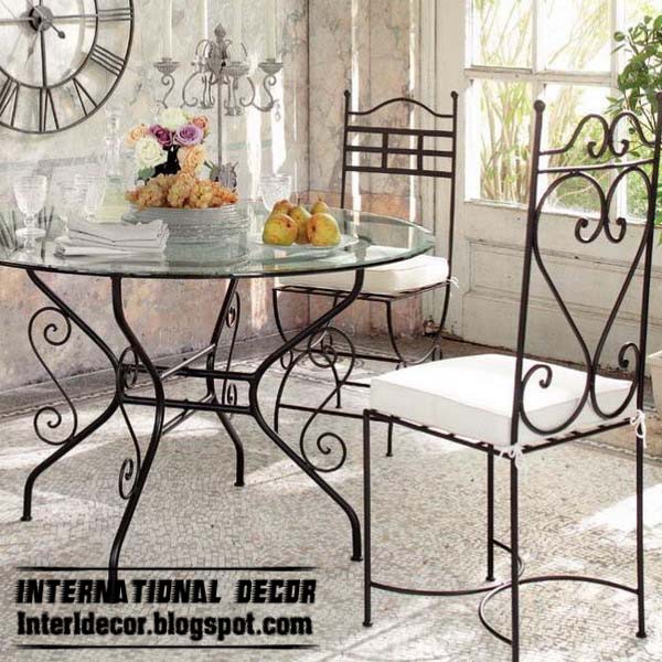 Wrought iron furniture: cool ideas for different rooms
