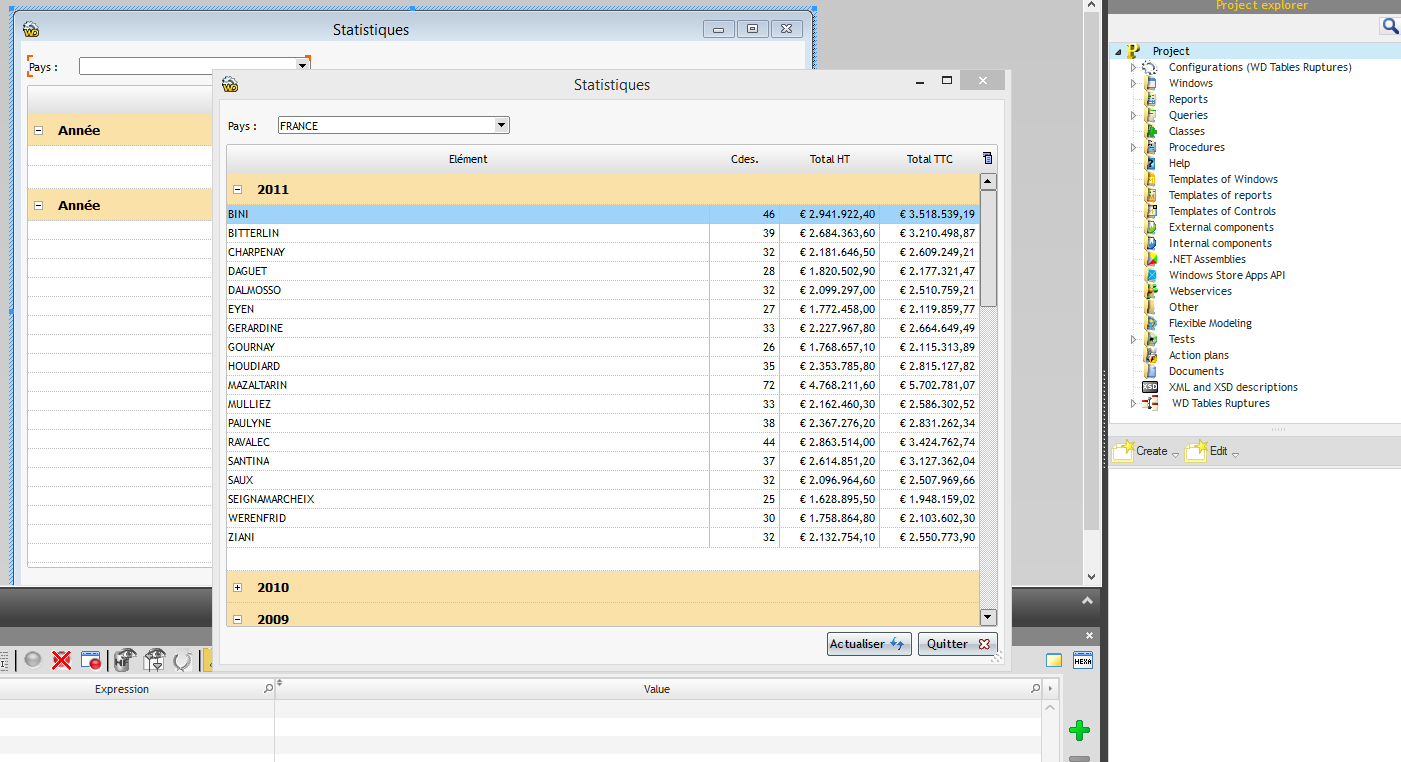 Windev21 Aulas,Estudos e Desenvolvimento: WINDEV TABELA COM QUEBRAS