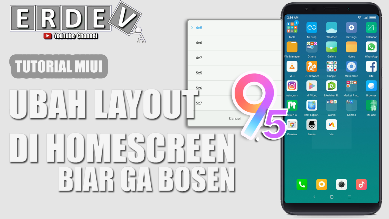 Cara Merubah Layout (Grid App Icon) dI Home Screen HP Xiaomi Terbaru ...
