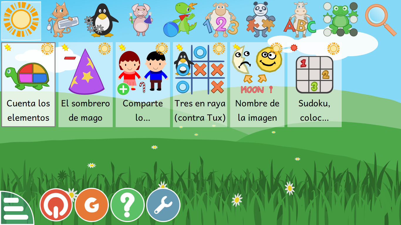 GCompris, software educativo - Educación Primaria