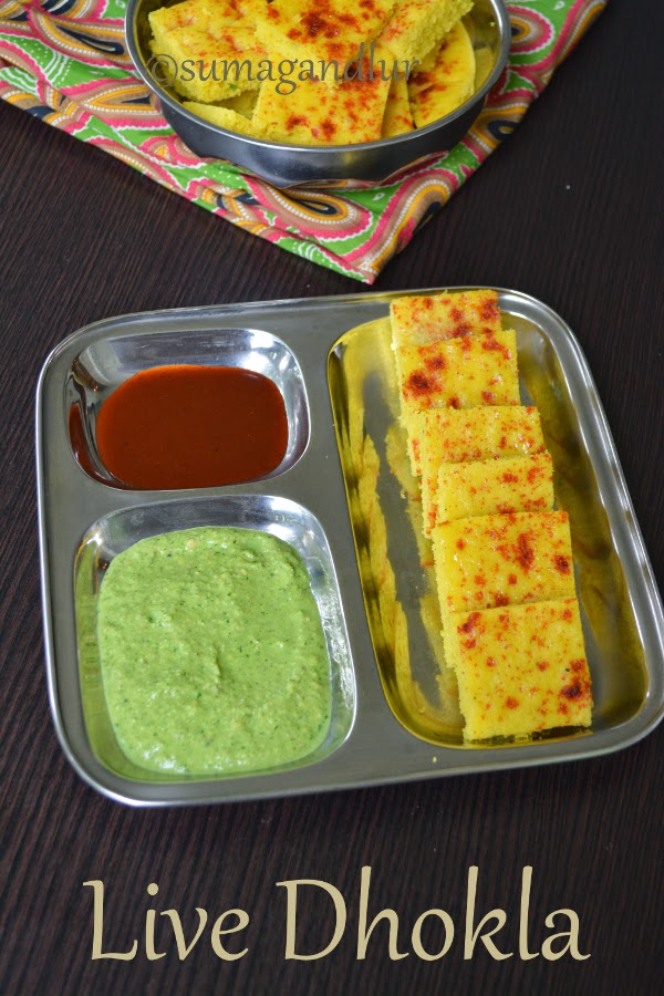 Veggie Platter: Live Dhokla