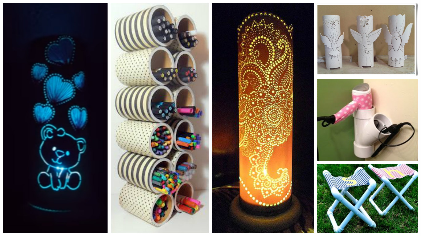 19 Manualidades con tubos de pvc que puedes hacer en casa ~ lodijoella